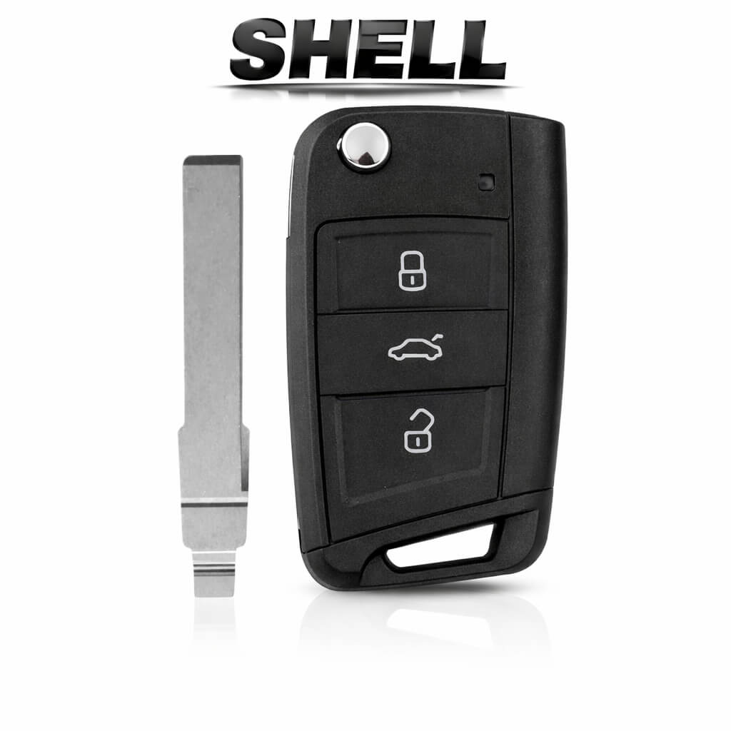 2015-2019 Volkswagen Golf GTI Flip Key Shell MQB HU162T NBGFS125C5 Case ...