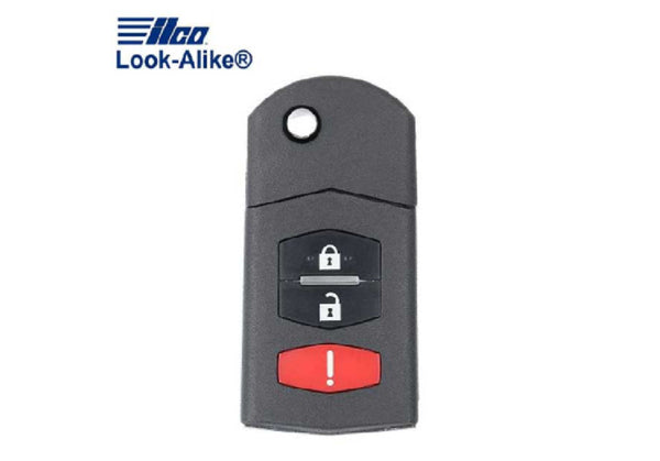 2006 - 2015 Mazda / 3-Button Flip Key / PN: CC43-67-5RYC / BGBX1T478SK ...