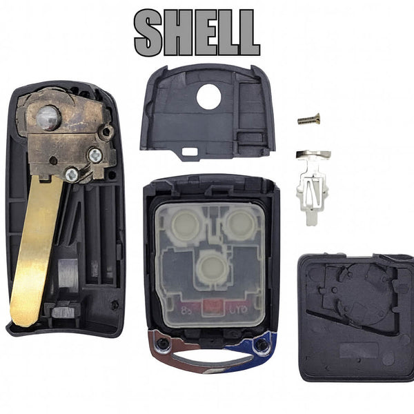 2007–2014 Acura TL TSX MDX ZDX 4-Button Flip Key Shell (No Board) | FKS ...