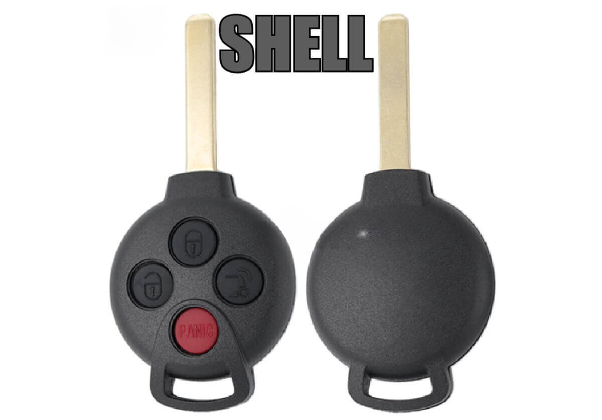 2007–2015 Smart Fortwo W451 Key Shell | 4-Button | KR55WK45144 | Canada ...