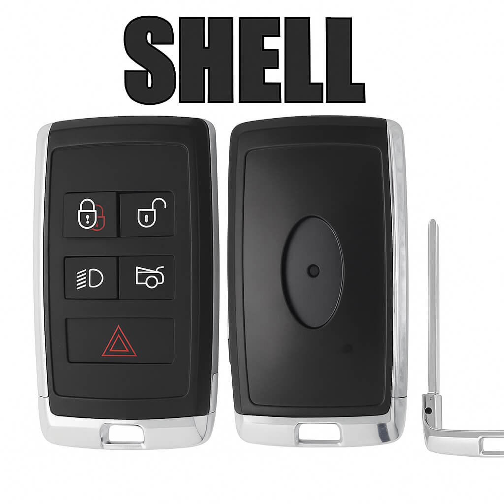 2011–2019 Jaguar Land Rover Smart Key Shell | 5-Button | KOBJTF10A ...