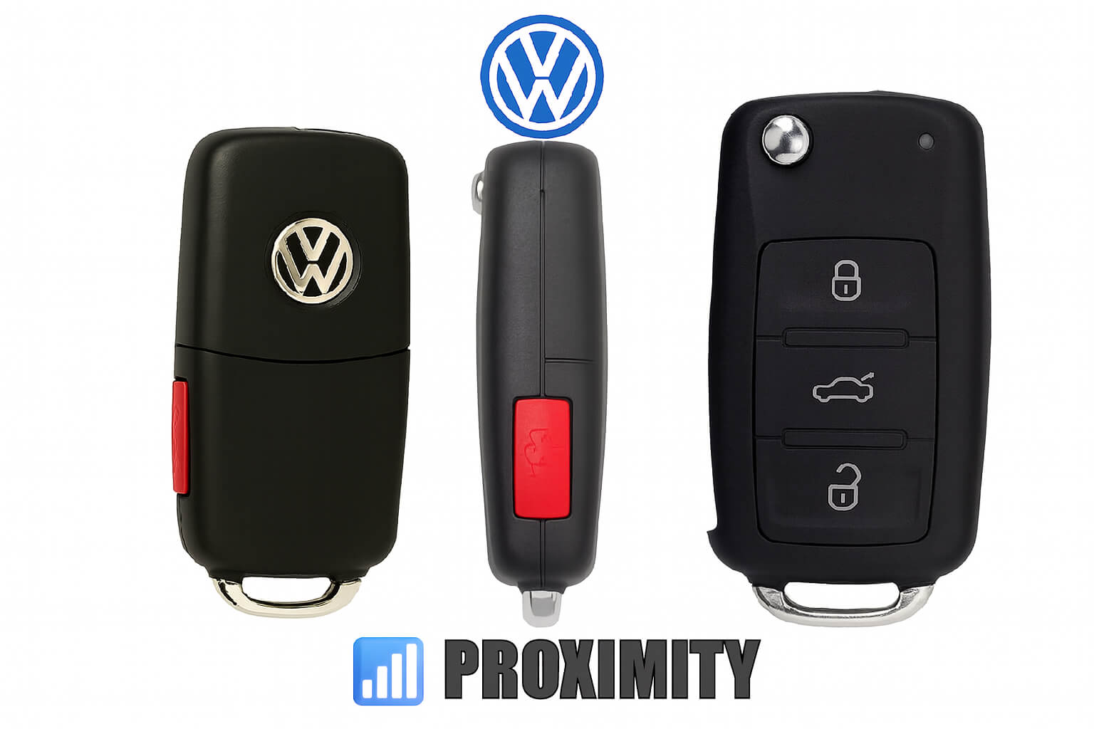 2011–2016 Volkswagen OEM Proximity 4-Button Flip Key | PN 5K0837202AE ...
