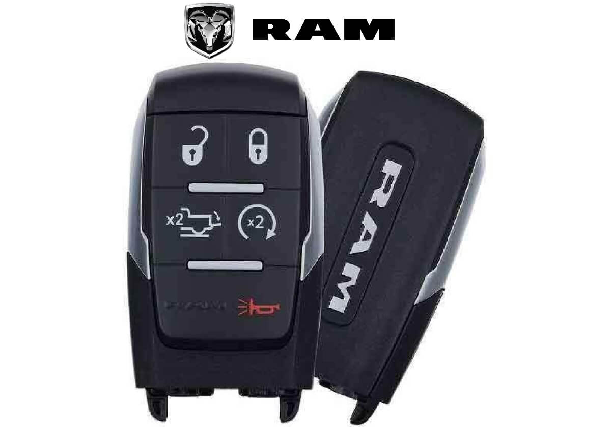 2019–2024 Ram HD Smart Key | 68374994AB | GQ4-76T | 5-Button OEM ...