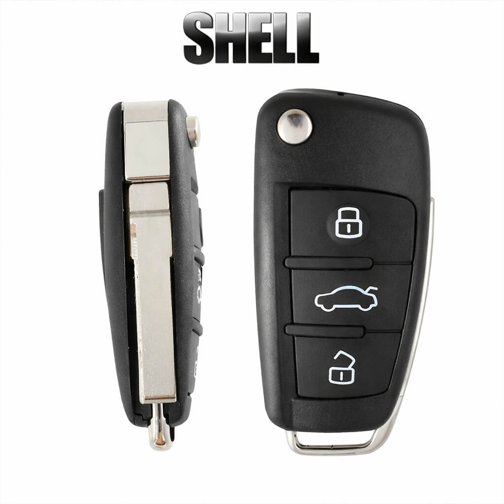 Audi Flip Key Shell 2006–2015 | 3-Button | HU66 | IYZ-3314 ...