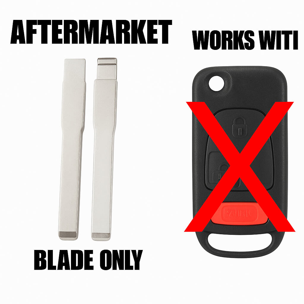 HU64 Flip Key Blade MBE-HU64-B – Mercedes 1989–2020 | Autel KEYDIY ...