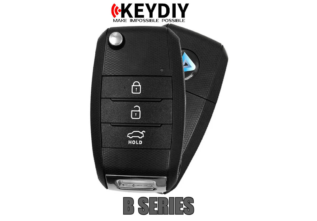 KEYDIY B19 Universal Flip Key Blank (Kia Style) | 3-Button | 315 & 433 ...