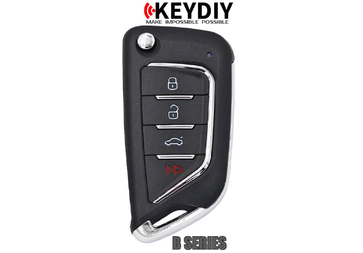 KEYDIY KD-B21-4 Knife Style 4-Button Flip Key Blank (2000–2024 ...