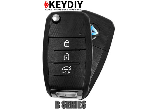 KEYDIY - Kia Style - 4-Button Flip Key Blank - Black (KD-B19-3-1 ...