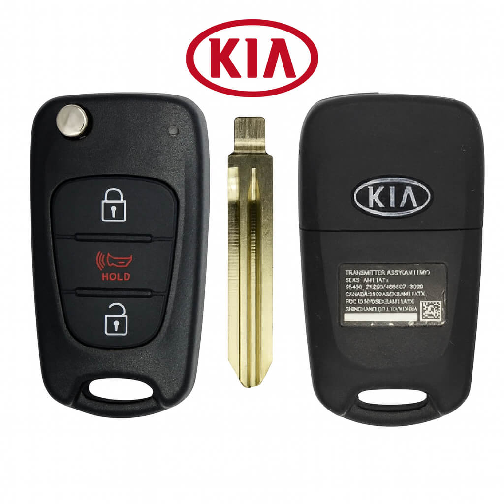 Kia Soul Flip Key OEM Refurbished 3-Button (2008–2013) | 95430-2K240 ...